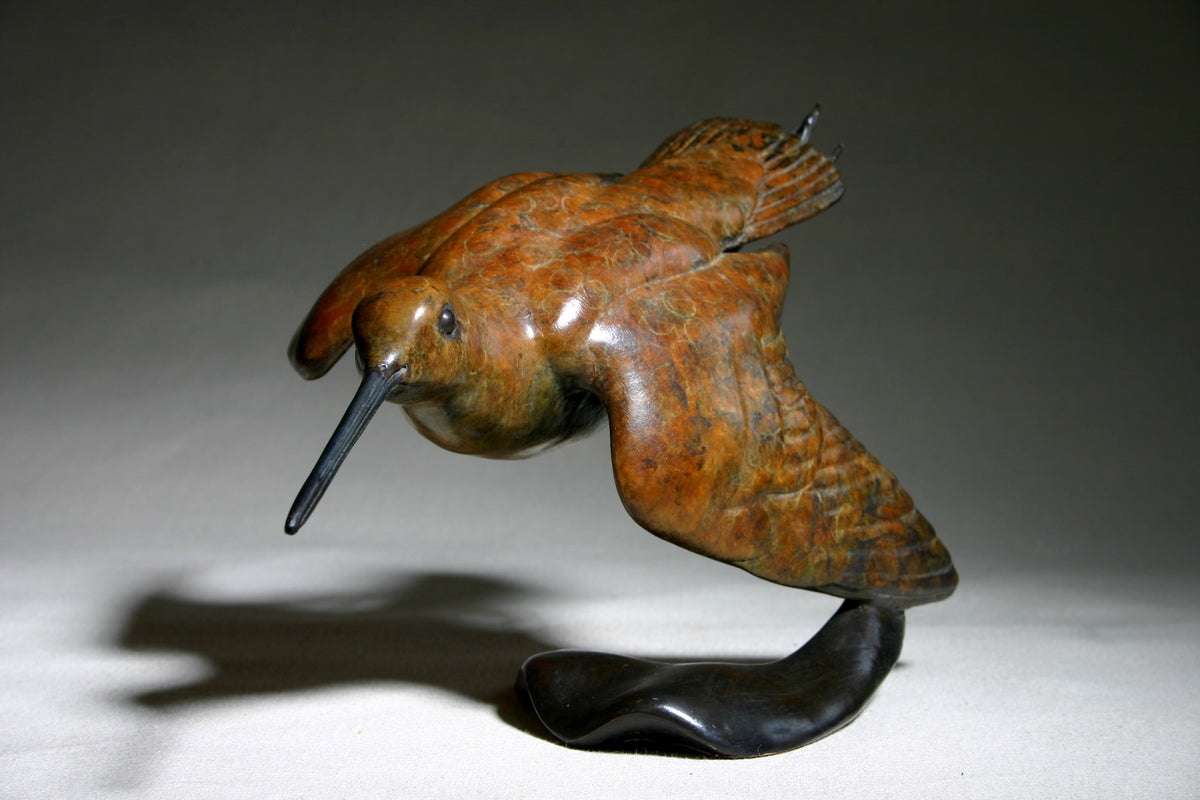 Bronze Snipe Wings down – AG Sculptures